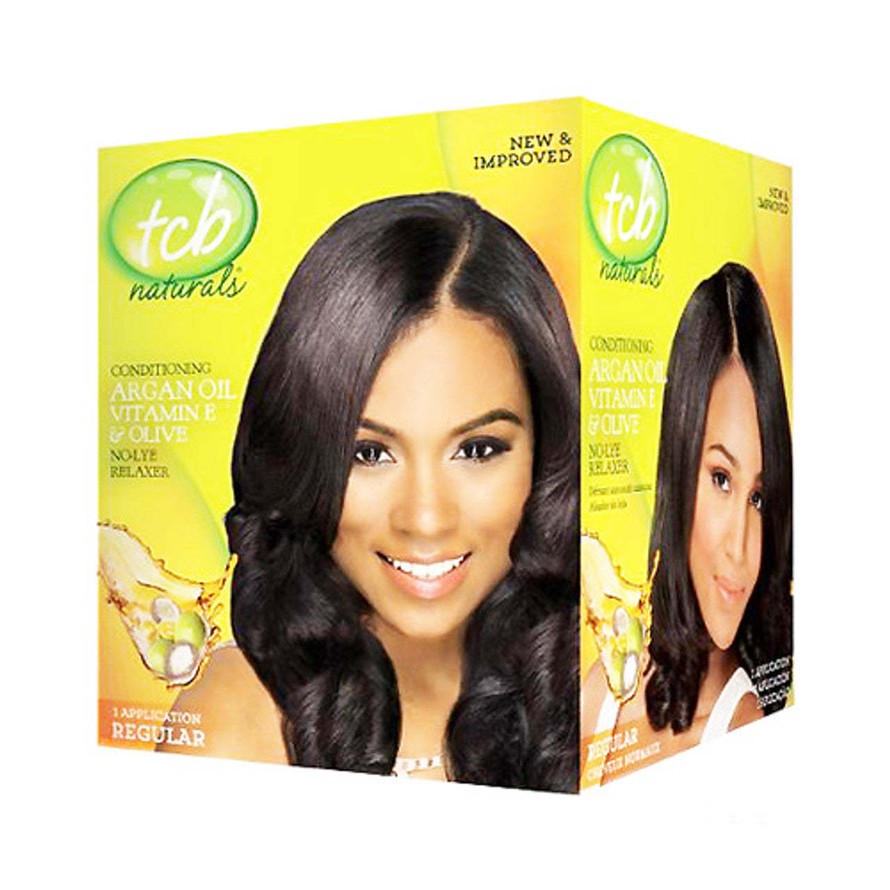 TCB Naturals Conditioning Argan Oil Vitamin E Relaxer Kit, 1 Applicati ...